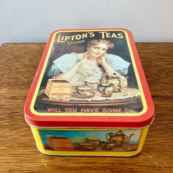 Lipton | Accents | Vintage Lipton Tea Tin | Poshmark